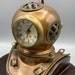 Vintage Ships Clock Brass Diving Helmet Nautical Desk Tabletop - Etsy
