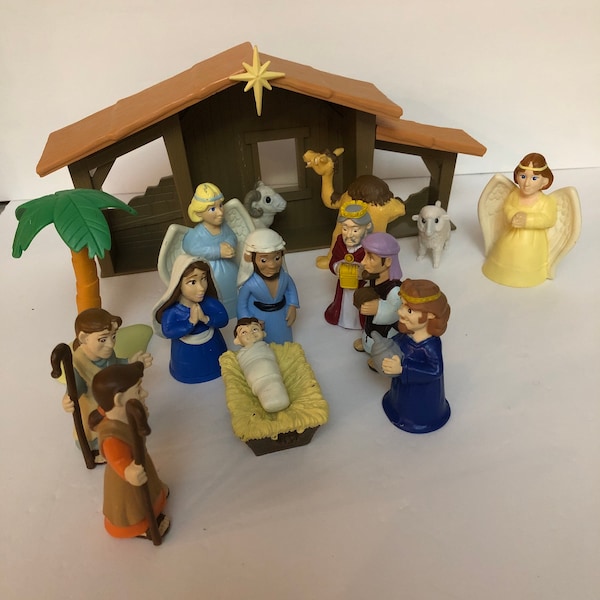 Plastic Nativity - Etsy