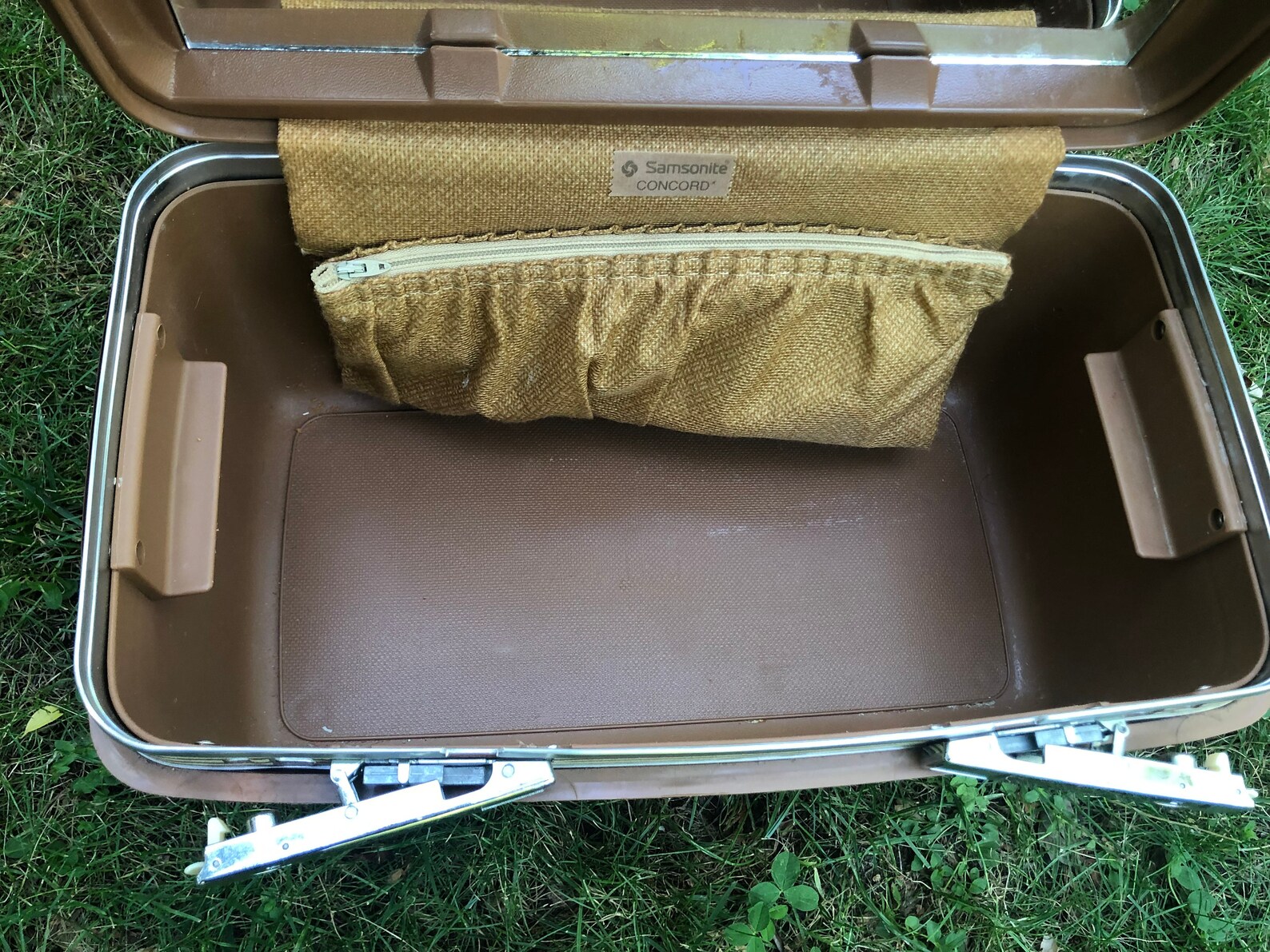 Vintage Brown Samsonite Train Case Retro Overnight Bag Luggage - Etsy