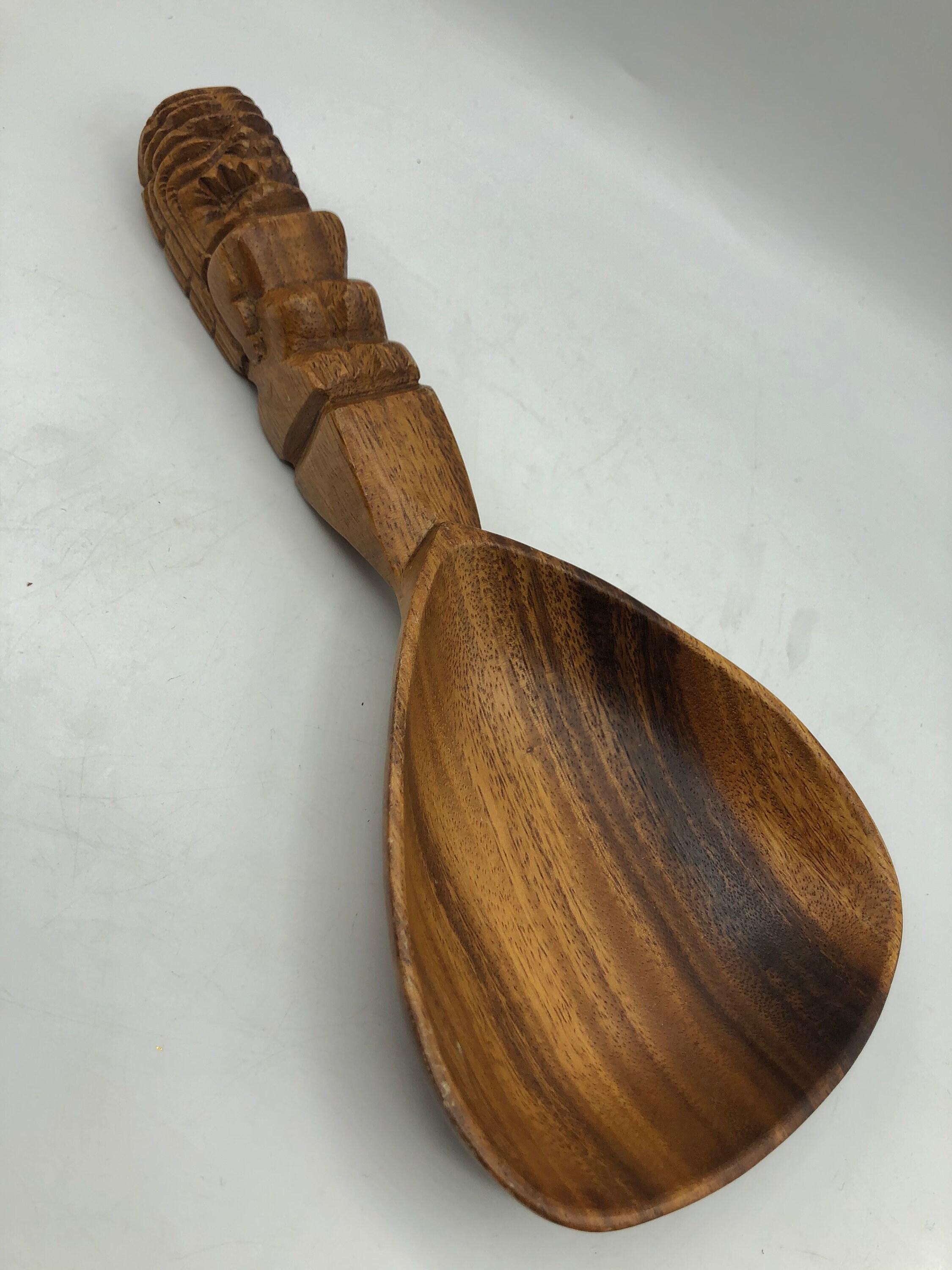 Vintage Oversized Wood Tiki God Spoon Hawaii Monkeypod Wooden | Etsy
