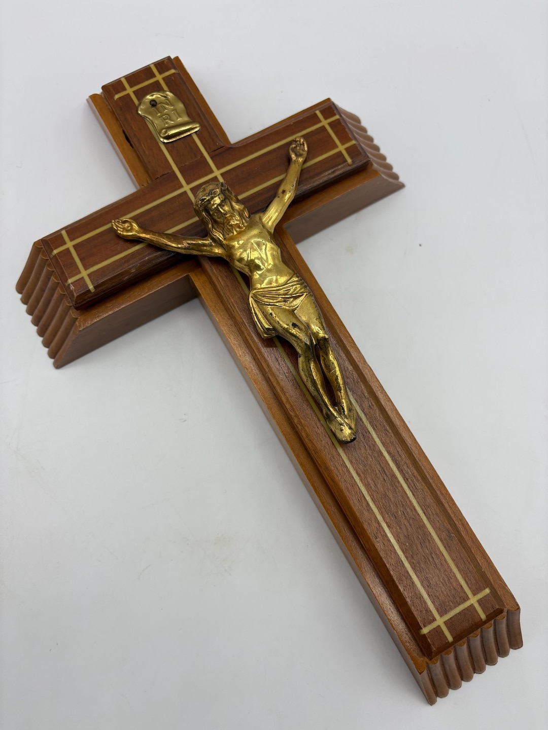 Vintage Catholic Divinity Crucifix Wall Cross Box Travel Alter Holy ...