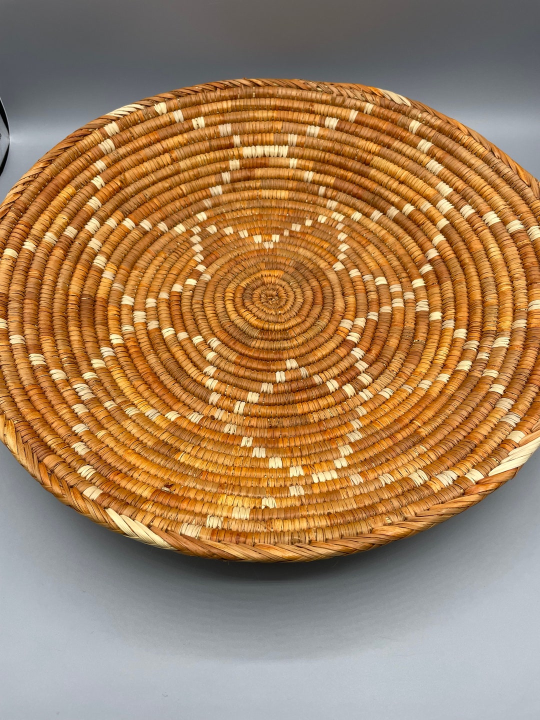 Coiled Basket Native American Design Decorative Coil Basket Rustic ...
