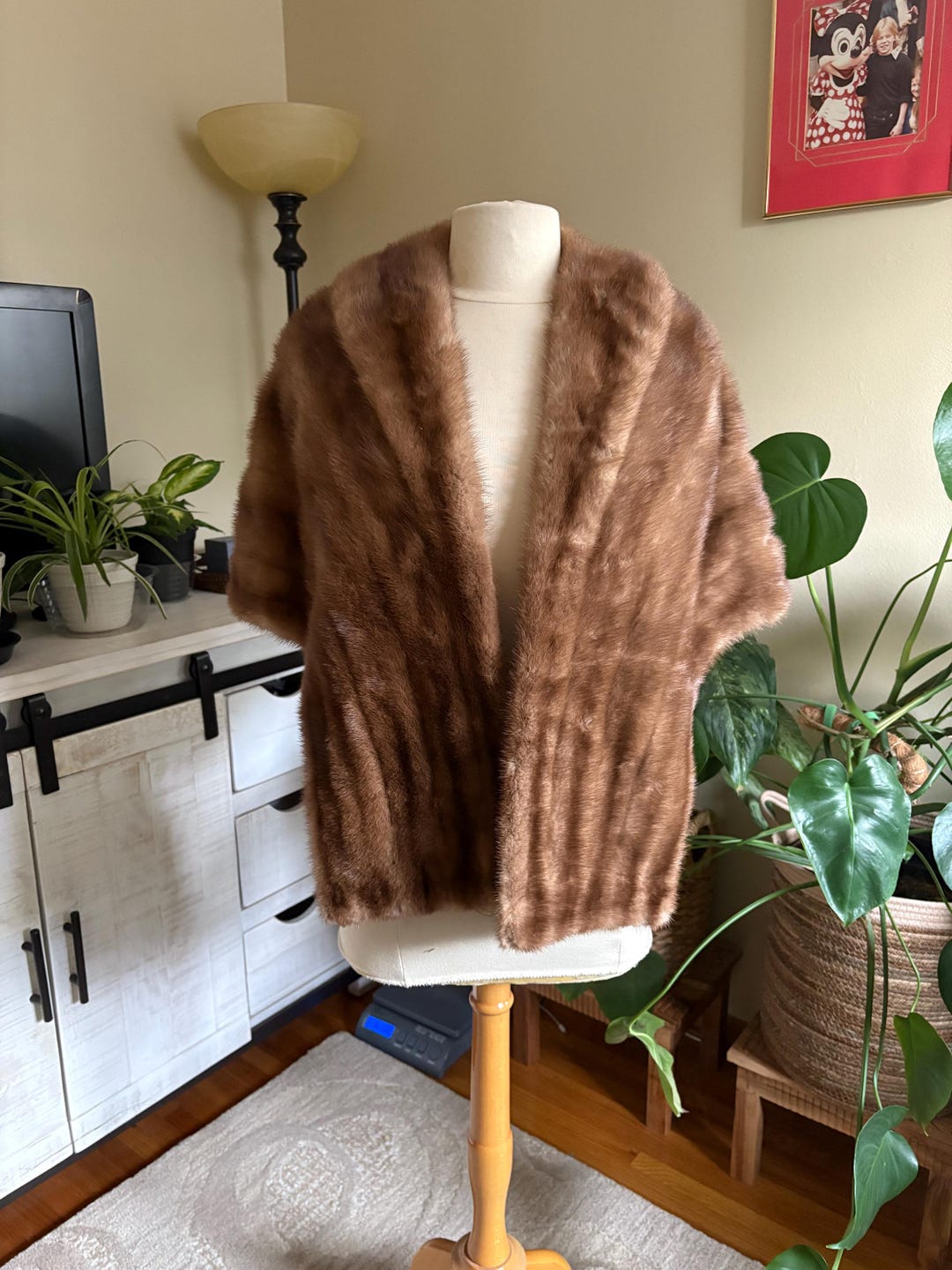 Luxurious Mink Fur Capelet Vintage Real Fur Retro Hollywood Glamour ...