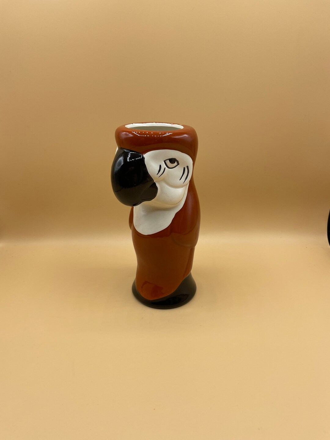 Brown Toucan Vintage Tiki Bar Mug Hawaiian Cocktail Cup Polynesian ...
