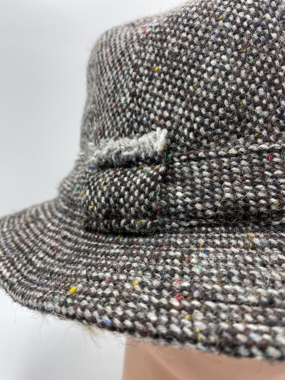 Vintage Pure Wool Tweed Fedora Hat Hanna Hats of Done… - Gem