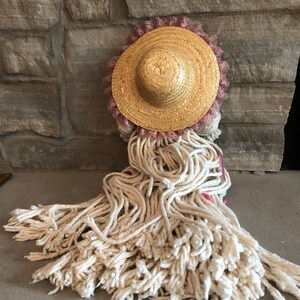 Vintage Pink Mop Doll Handmade Large Mop Doll With Braids - Etsy