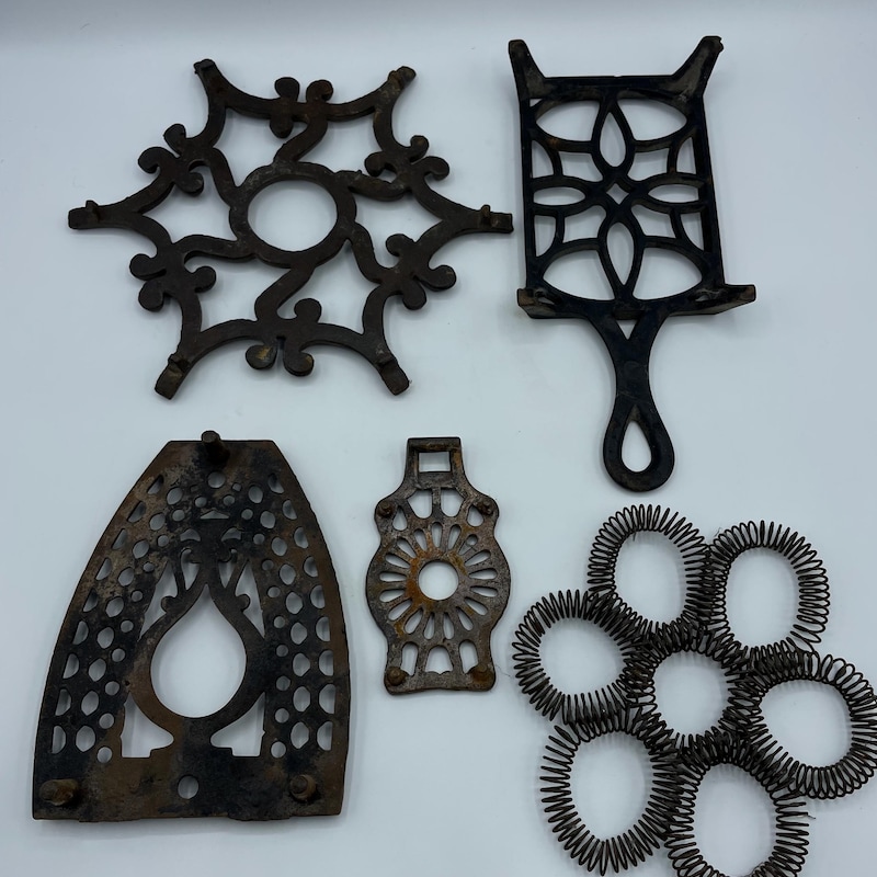 Cast Iron Trivet Vintage - Etsy