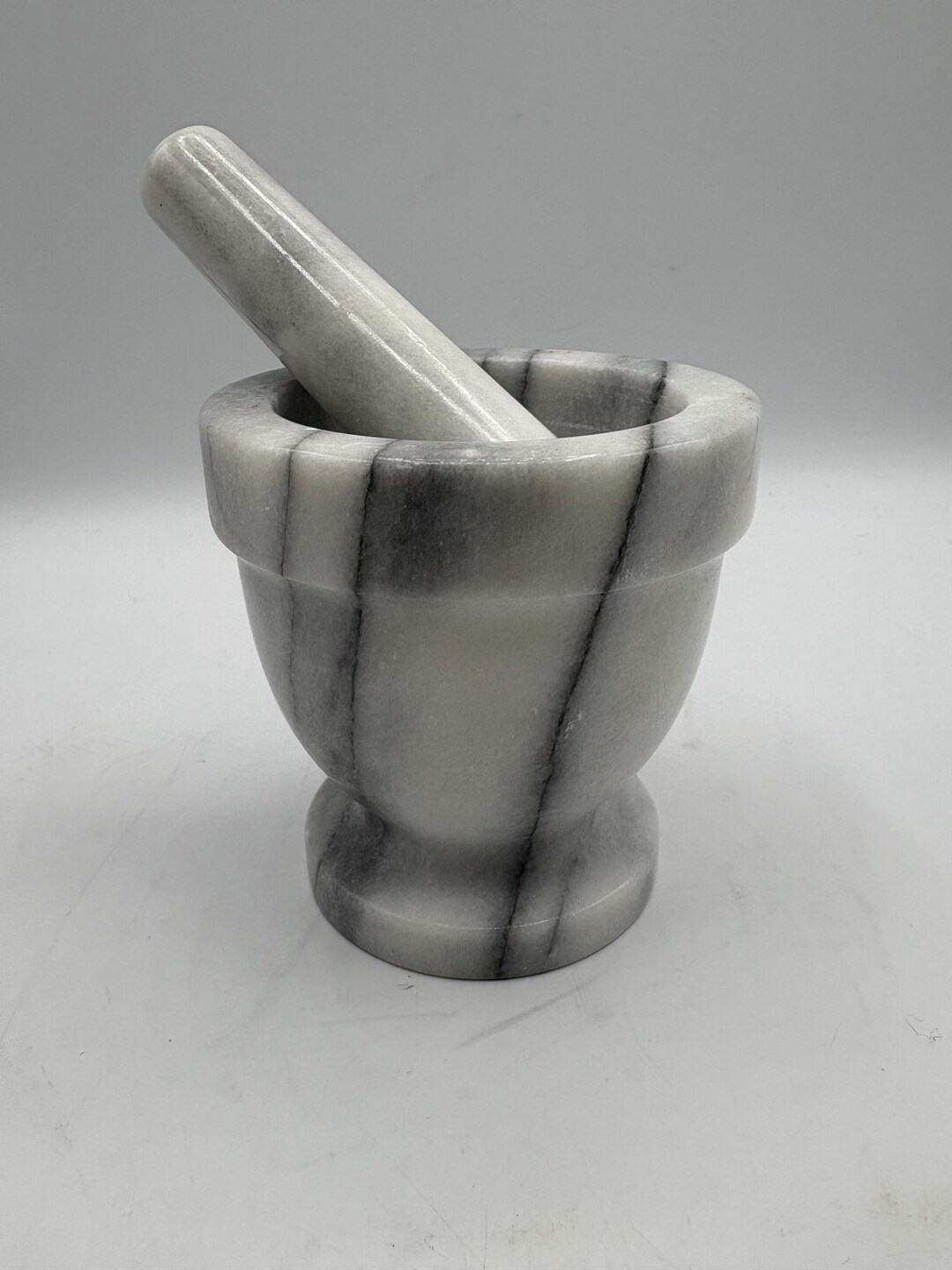Marble Pestal and Mortar Vintage Spice Press Cocktail Fruit Muddler ...