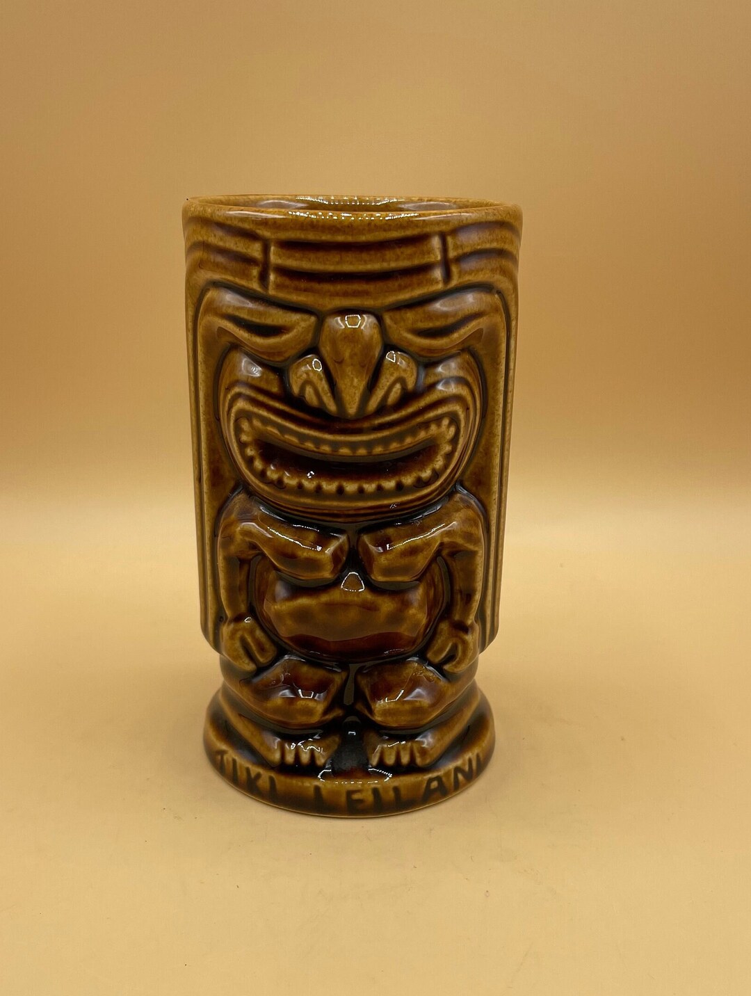 Vintage Tiki Leilani Tiki Bar Mug Hawaiian Cocktail Cup Polynesian Party Tiki Lounge Brown ...