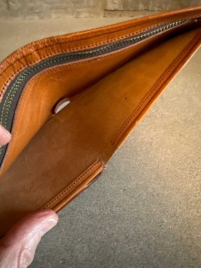 Vintage Tooled Leather Elk Wallet Brown Leather Western - Etsy