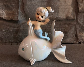 Mermaid Riding Fish - Etsy