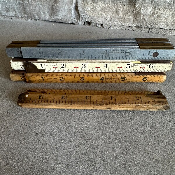 Folding Wood Ruler - Etsy
