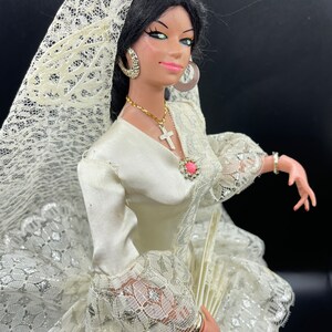 Large Spanish Flamenco Dancer Art Doll Vintage Mexican Andalusian Marin ...