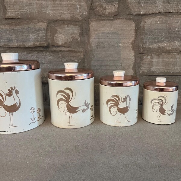 Rooster Canister Set - Etsy