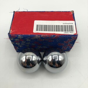 Vintage Asian Baoding Balls Silver Metal Oriental Meditation Hand ...