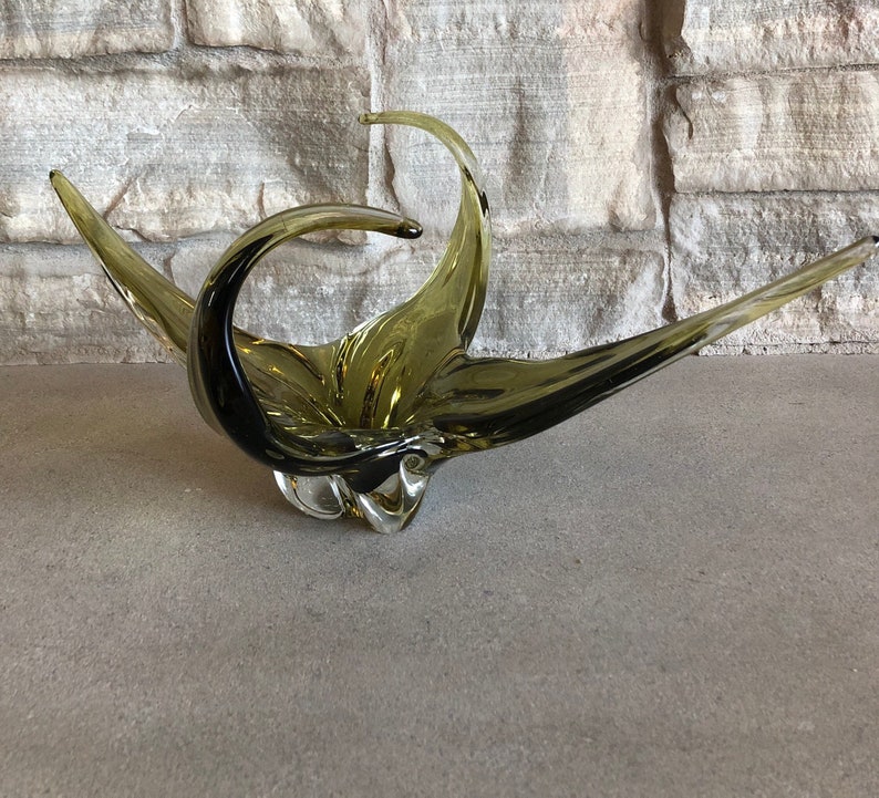 Vintage Chalet Art Glass Canada Signed Art Glass 1960s Free | Etsy