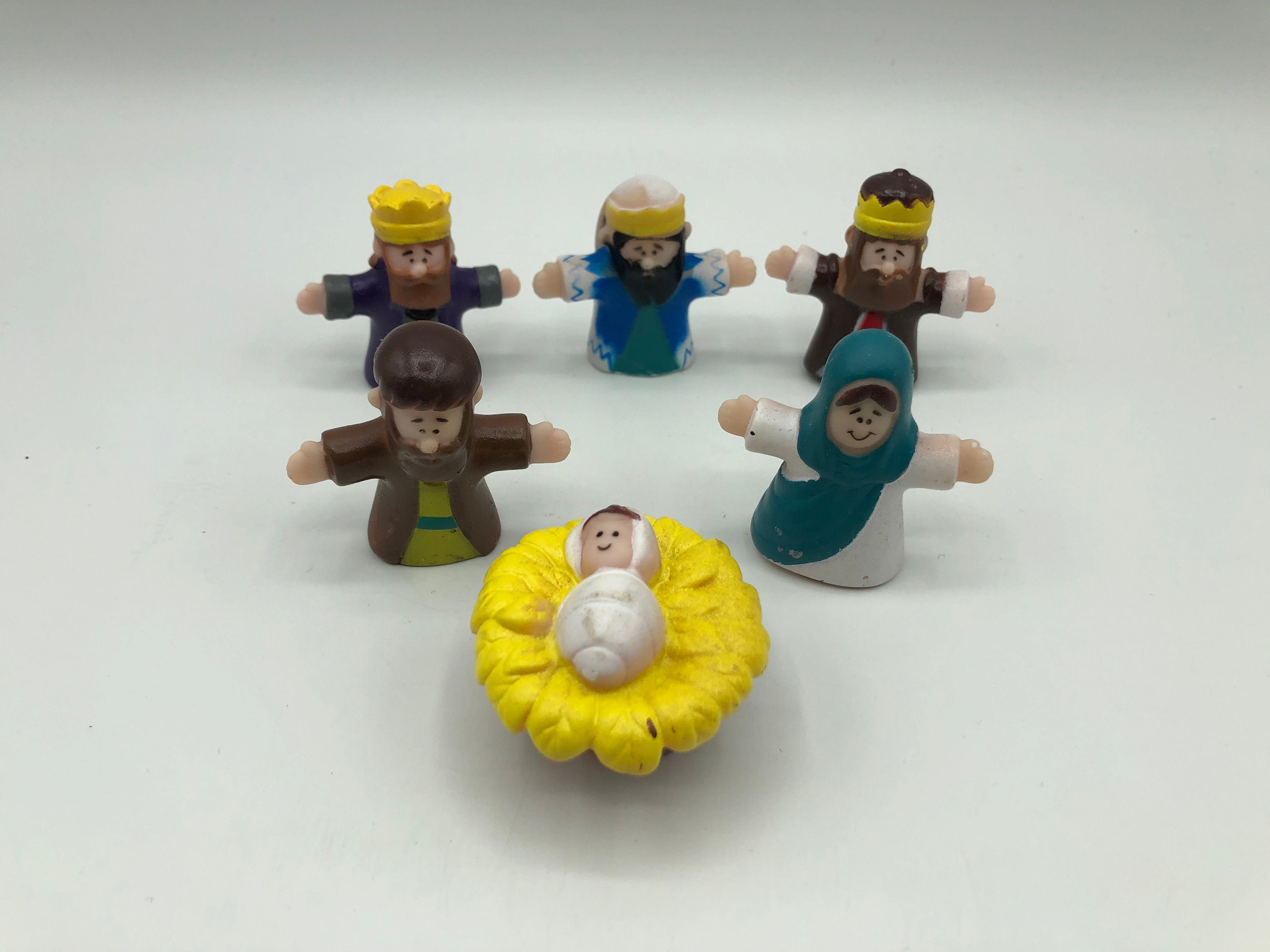 Nativity Finger Puppets 6 Piece Set Vintage Christmas Plastic - Etsy