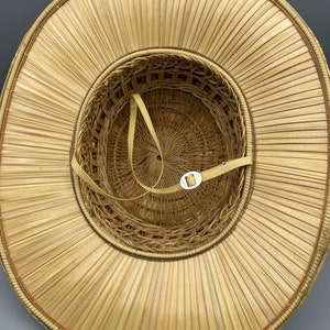 Vintage 1950s Safari Hat 1960s Woven Straw Sun Hat French Hand Wove ...