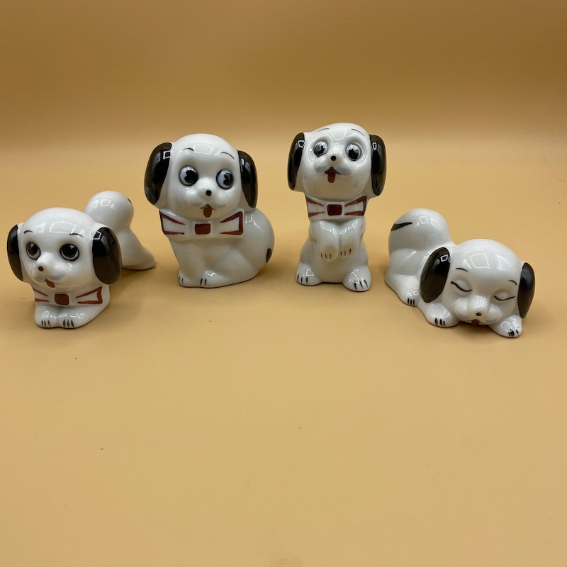 Ceramic Dog Figurines - Etsy