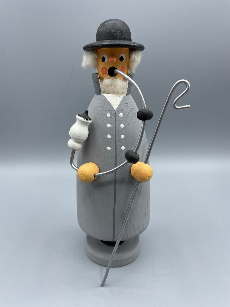 Vintage German Smoker Figurine Incense Burner Wood Carved Man - Etsy