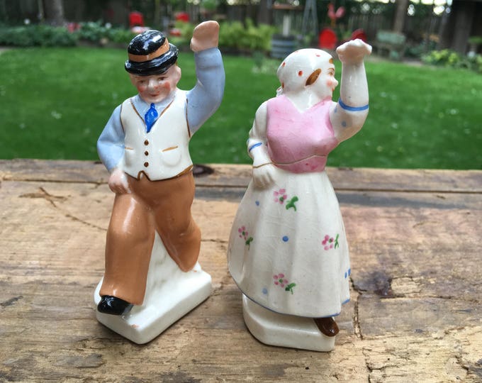 Vintage Dancers Salt and Pepper Shakers Ethnic Man and Woman Dancing ...