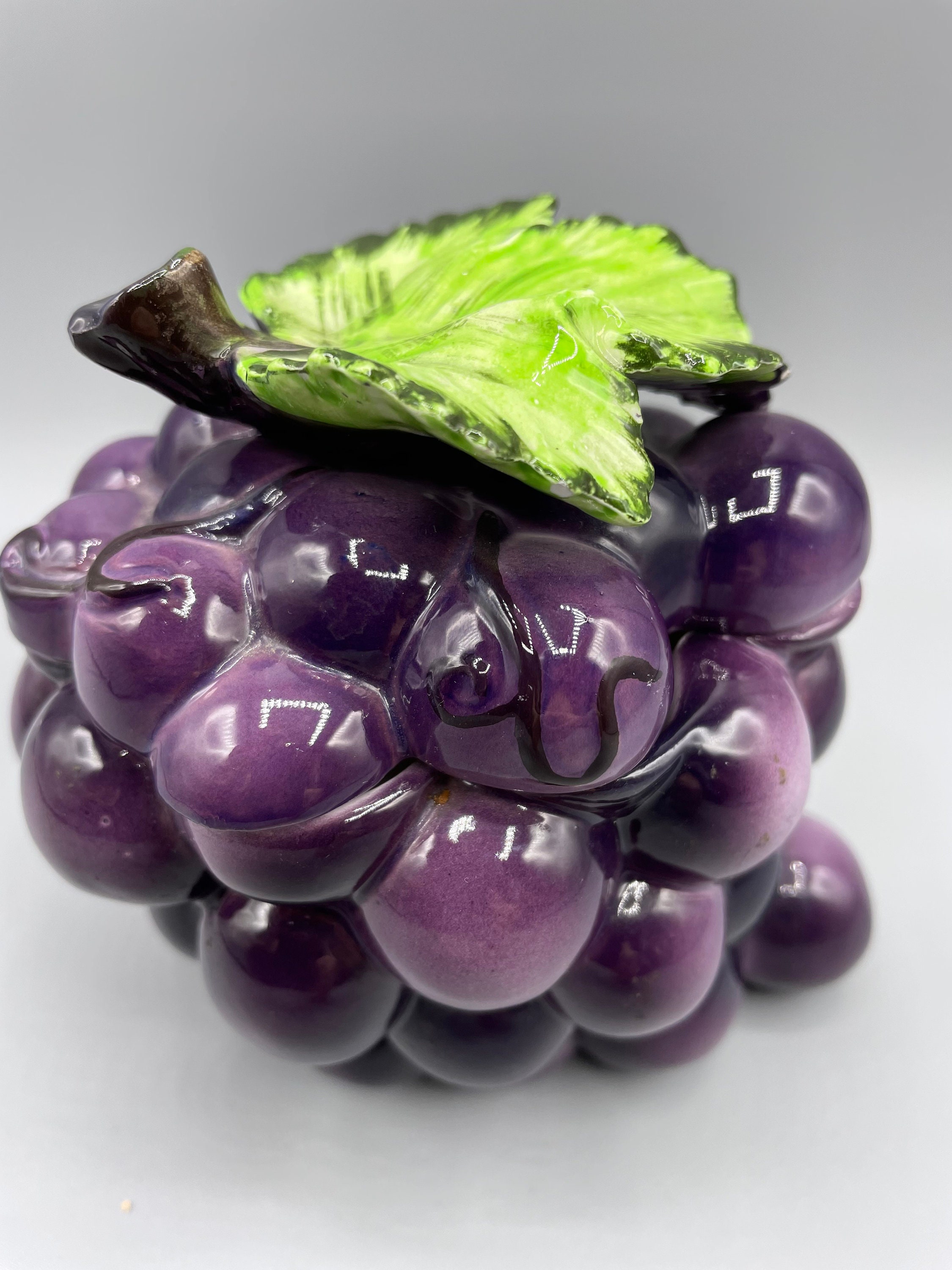 Ceramic Grape Cookie Jar
