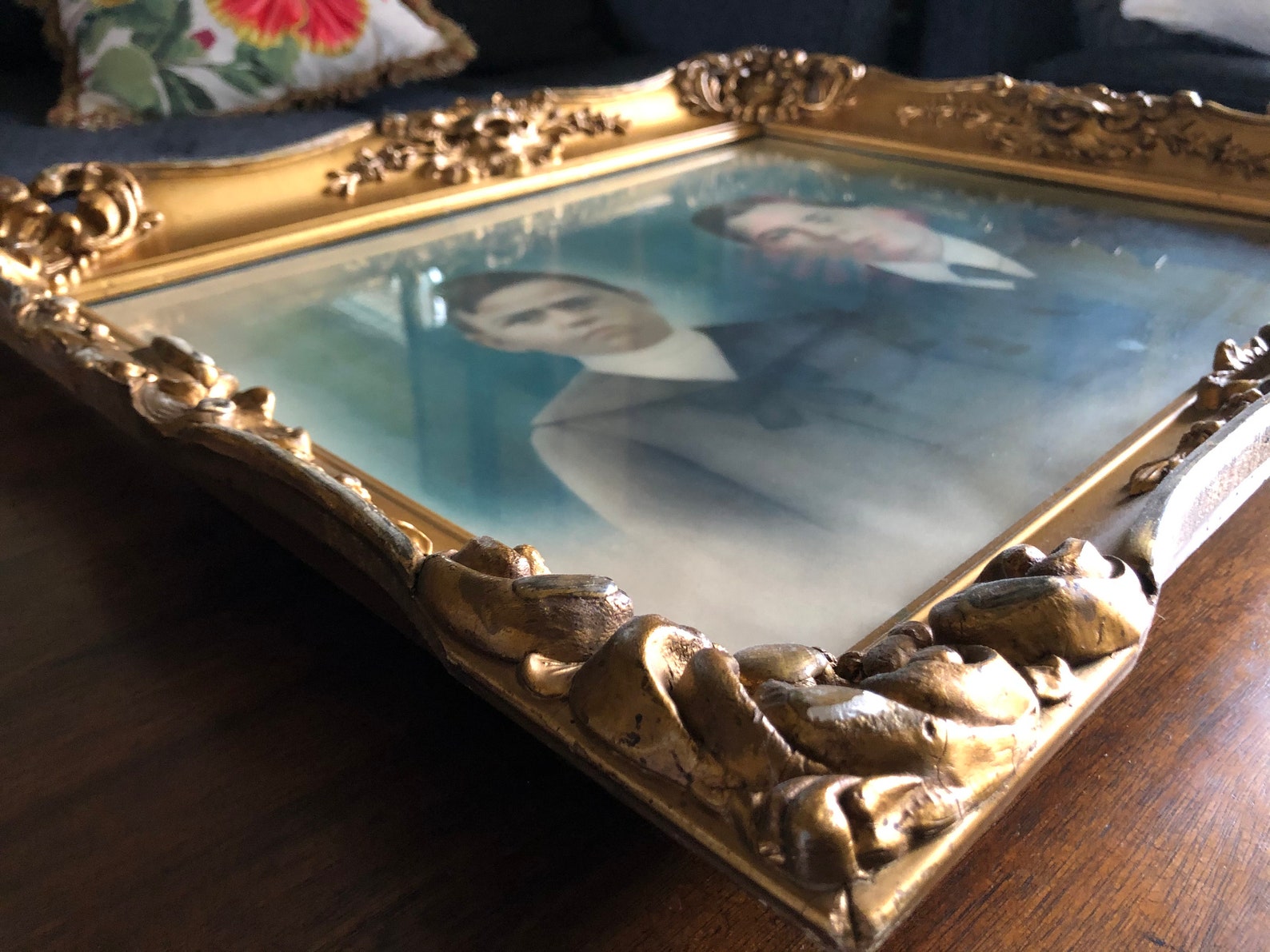 Antique Finnish Brothers Photo, Gold Gesso Frame, Vintage Wall Decor - Etsy