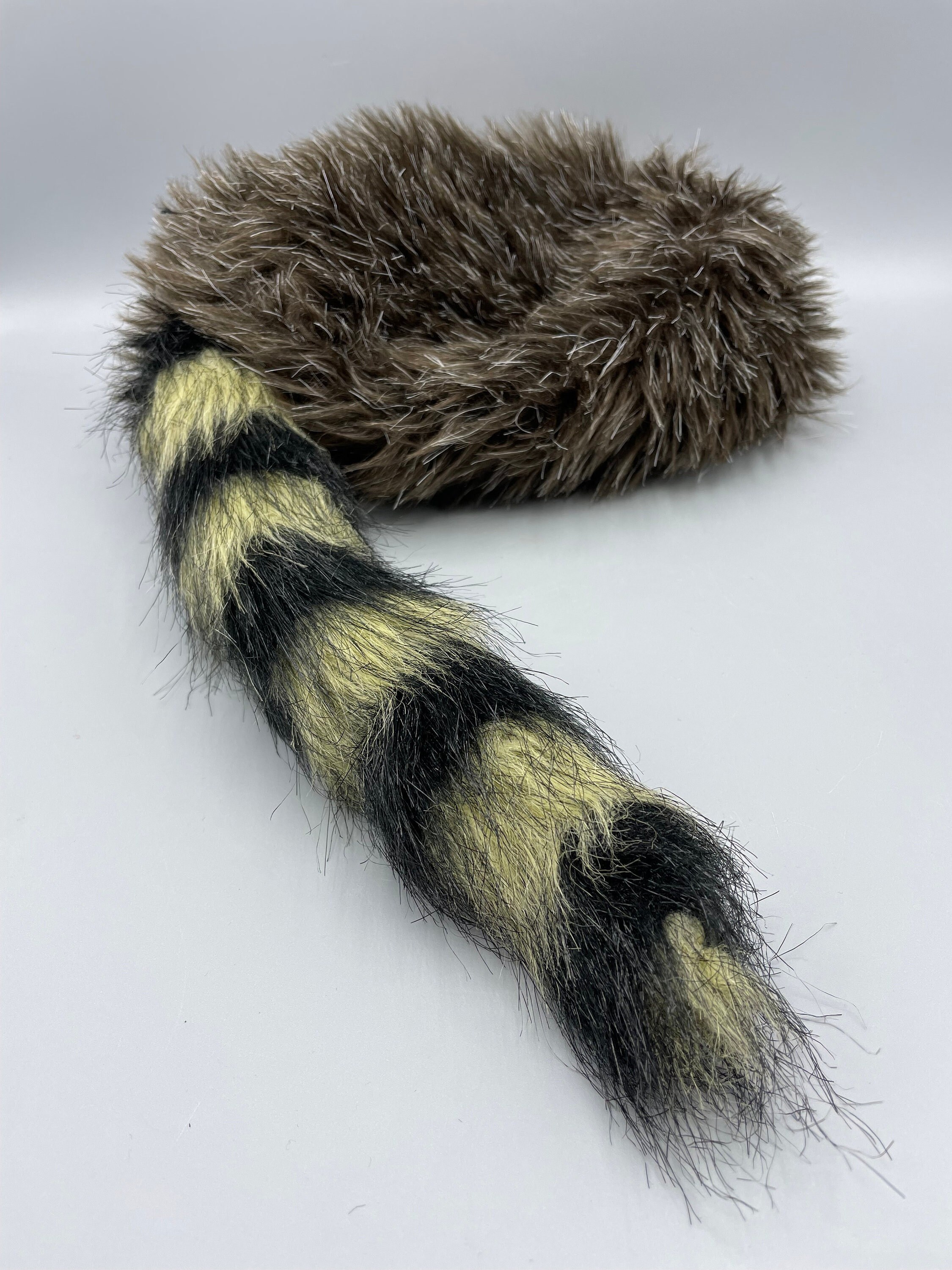 Faux Raccoon Tail Hat