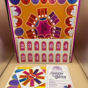 1977 Laverne and Shirley Board Game 1970s TV Show Game Night Vintage ...