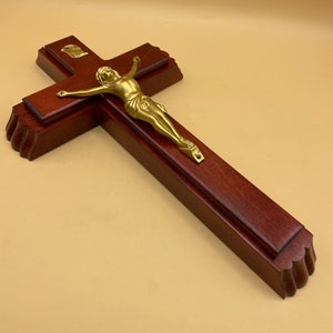 Vintage Catholic Divinity Crucifix Wall Cross Box Travel Alter Holy ...