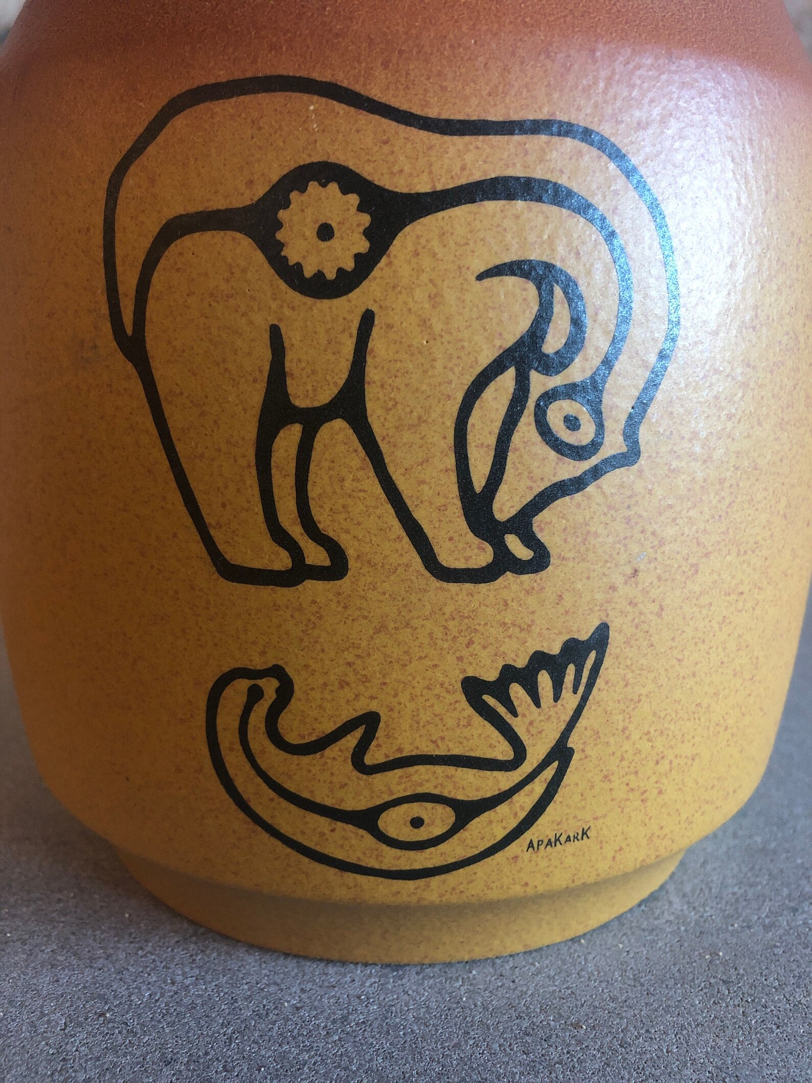 Vintage Blue Mountain Apakark Pottery Canada Golden Bear | Etsy