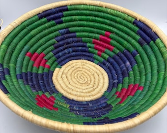 Coiled Basket Native American Design Decorative Coil Basket Rustic ...