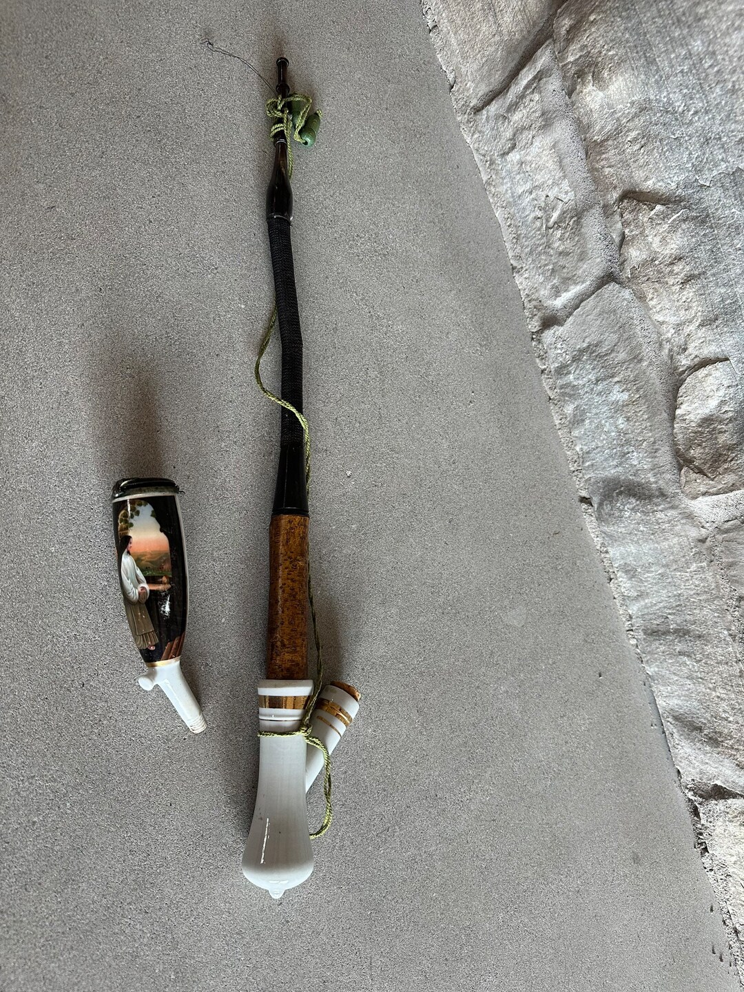 Vintage Tobacco Pipe German Porcelain Pipe Tobacciana - Etsy