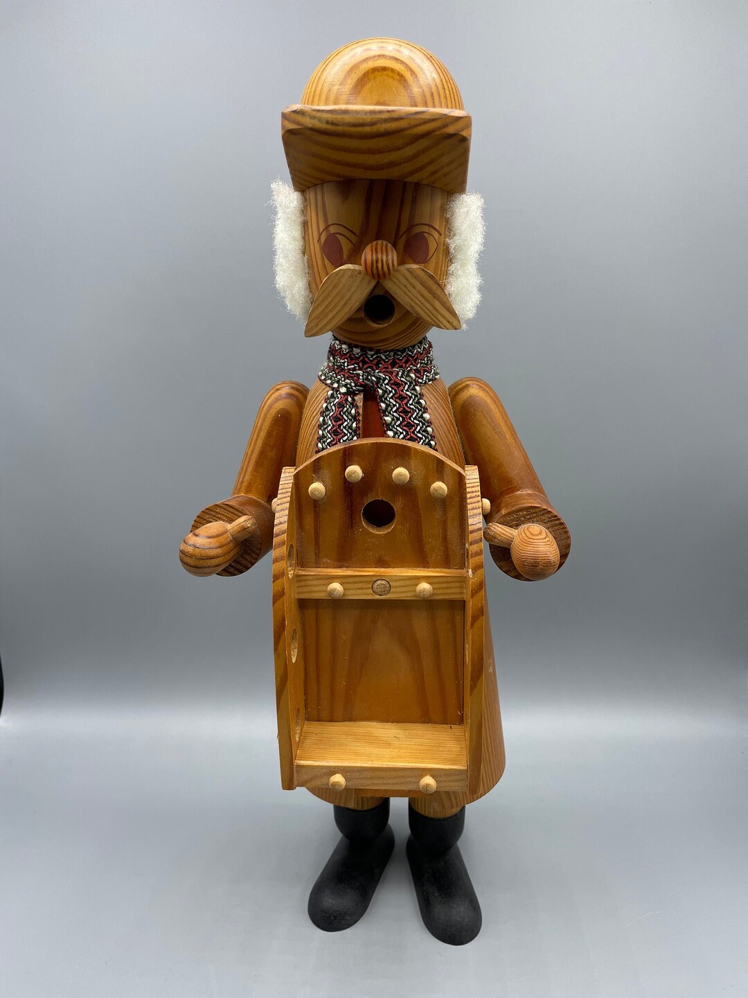 Tall Vintage German Smoker Wood Christmas Toy Maker Incense Burner ...