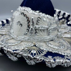 Authentic Sombrero Navy Blue Pigalle Hats Made in Mexico Youth Size 20 ...