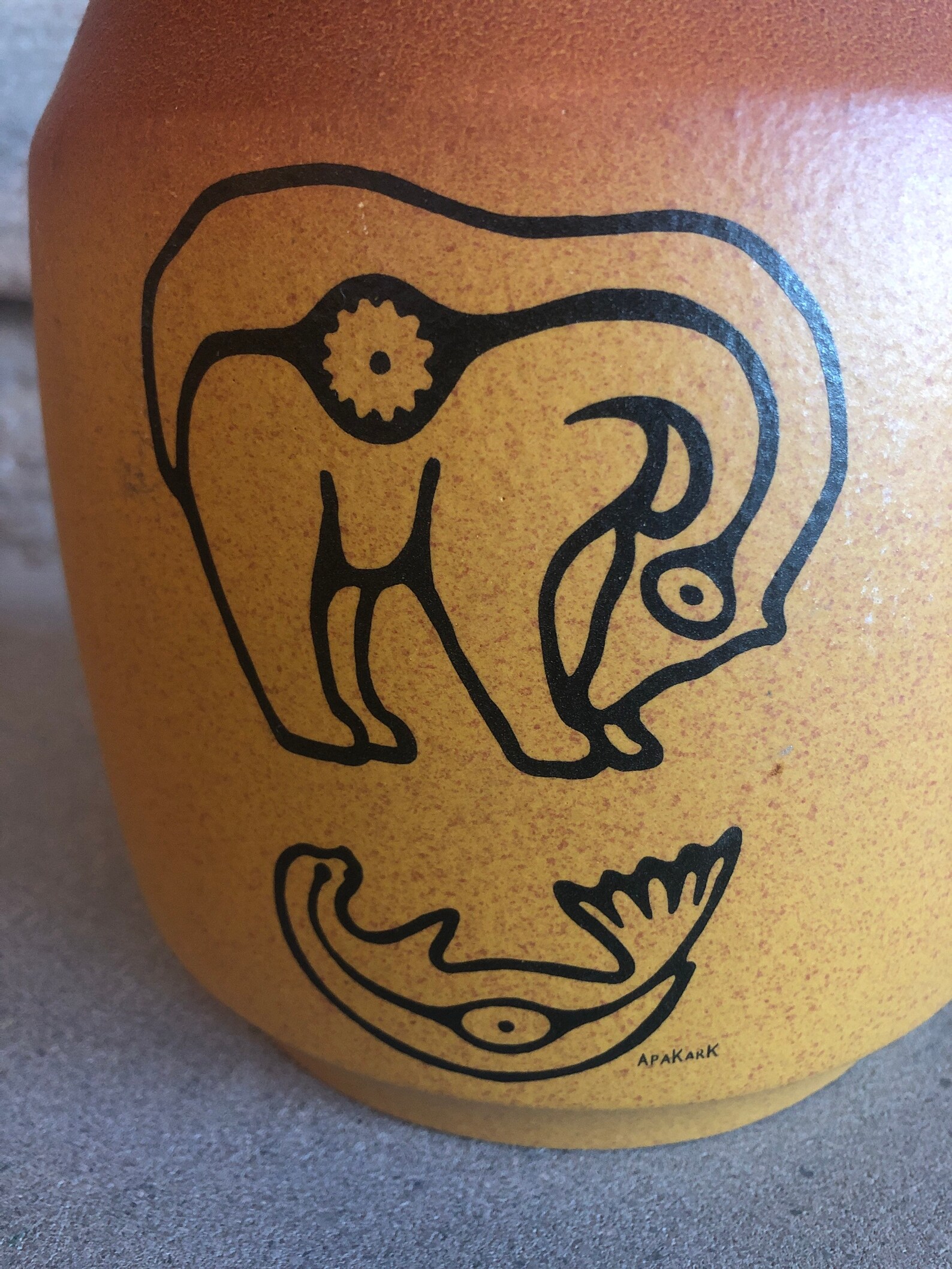 Vintage Blue Mountain Apakark Pottery Canada Golden Bear | Etsy