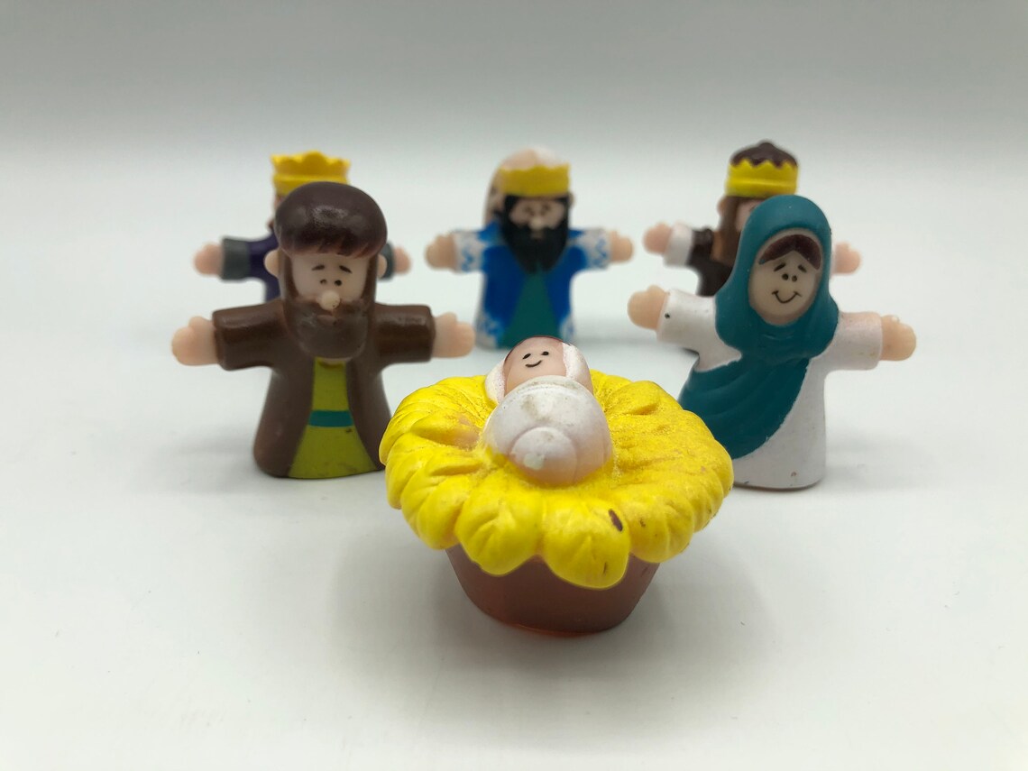 Nativity Finger Puppets 6 Piece Set Vintage Christmas Plastic - Etsy