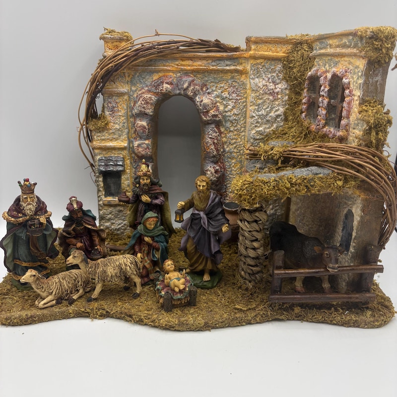 Unique Vintage Manger Scene - Etsy