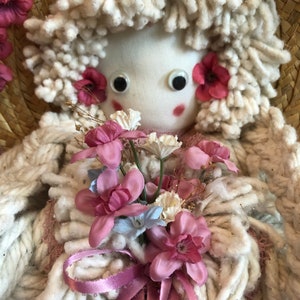 Vintage Pink Mop Doll Handmade Large Mop Doll With Braids - Etsy