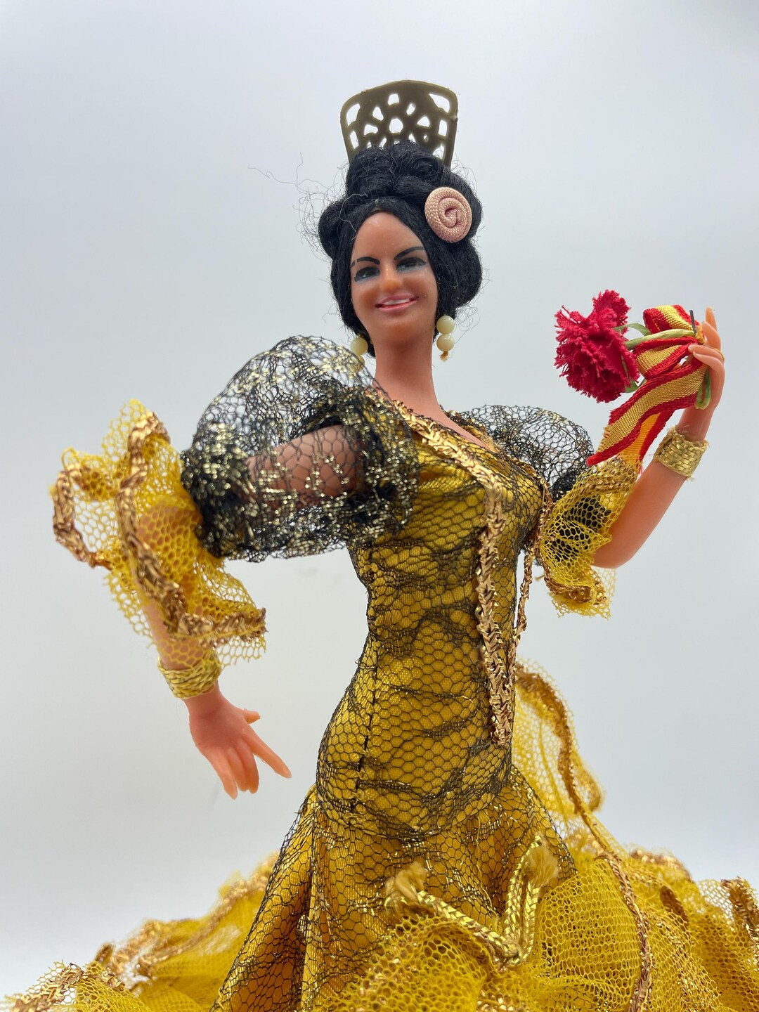 Spanish Flamenco Dancer Art Doll Vintage Mexican Andalusian Marin ...