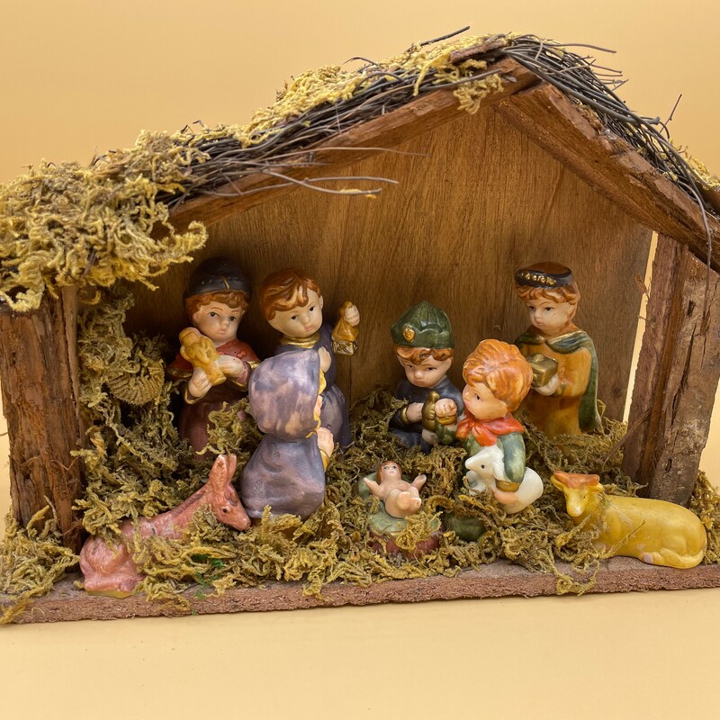 Nativity Creche - Etsy
