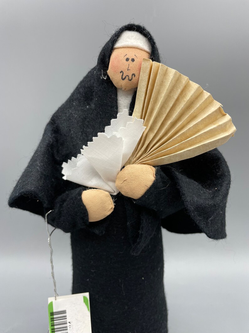 Sister Esther Jen Vintage Nun Doll Soft Cloth Doll Fabric Holy Catholic ...