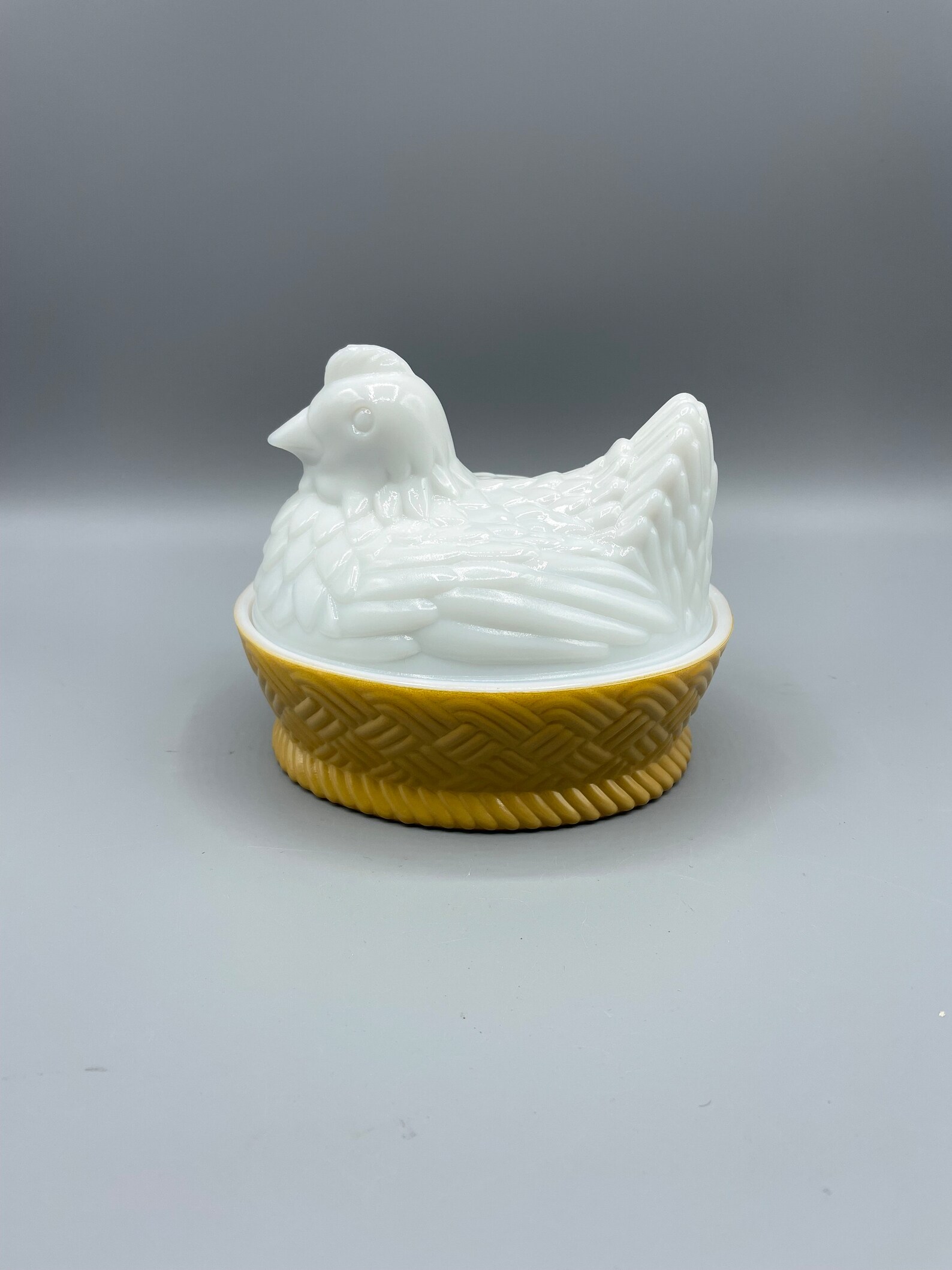 Avon Hen on Nest Chicken Covered Dish 1970s Milk Glass - Etsy