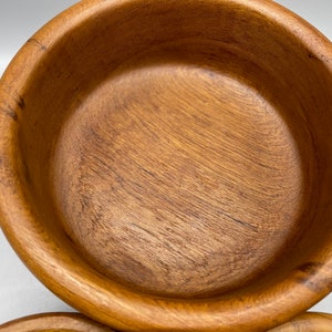 Vintage Genuine Teak Thailand Wood Salad Bowl Set Wooden Bowls Large ...