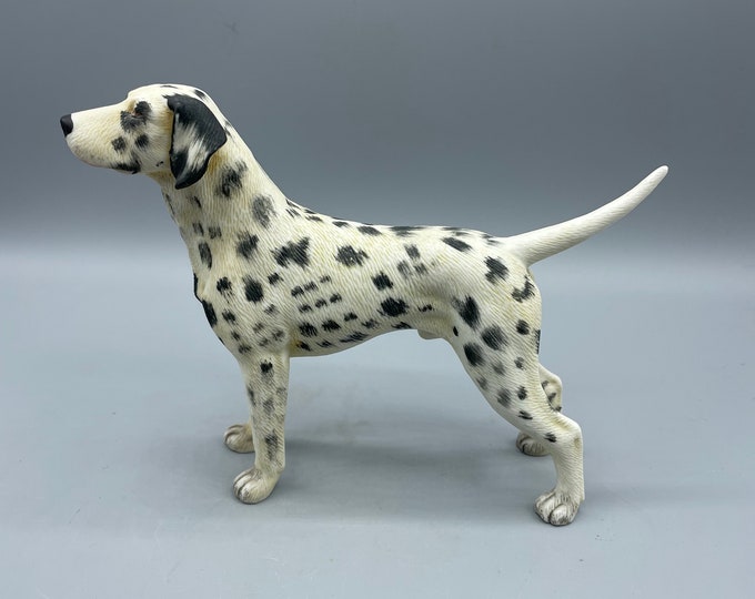 Porcelain Dalmation Dog Figurine Vintage Japan Ceramic Statue Retro Dog ...