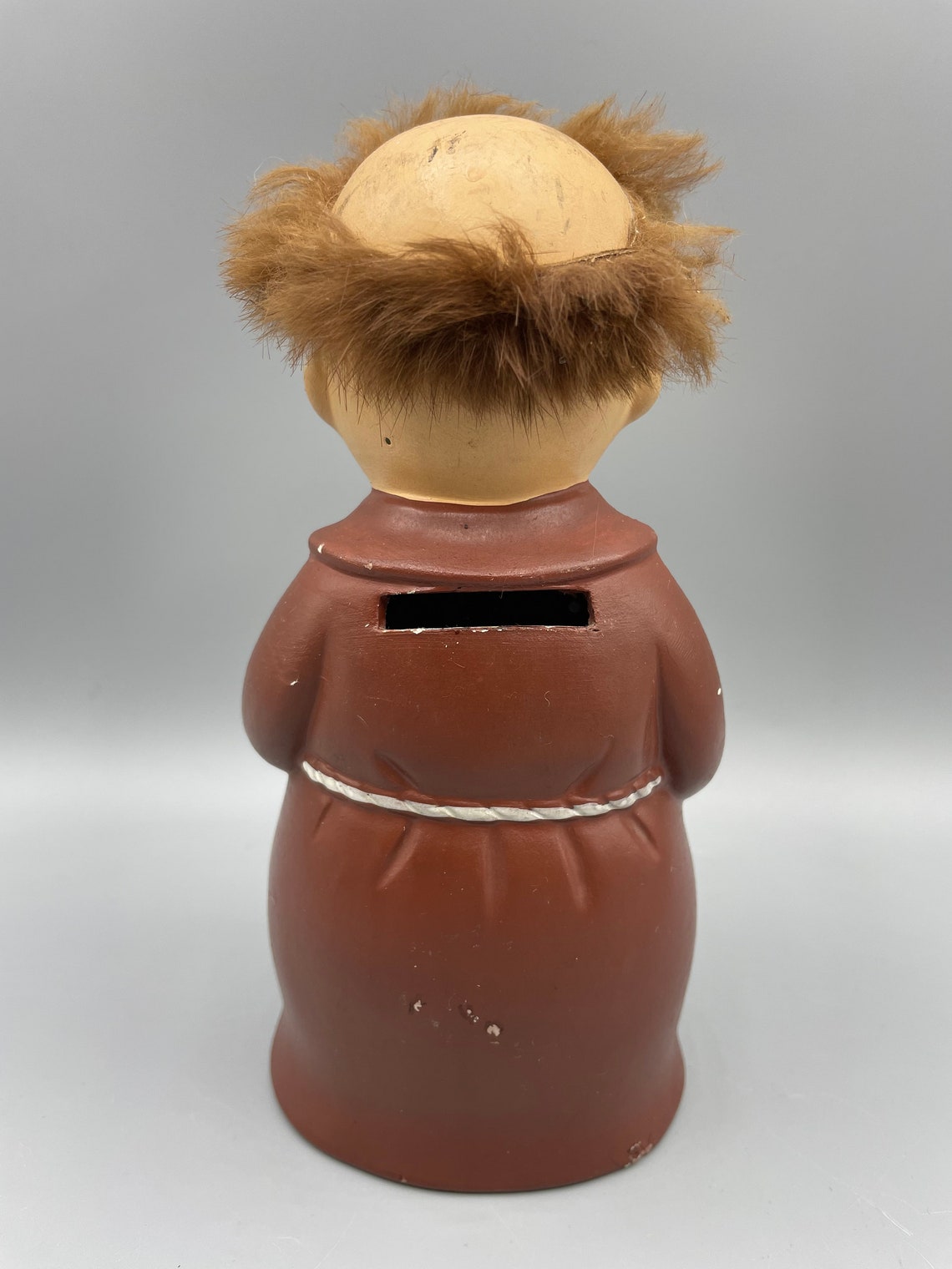 Vintage Ceramic Friar Tuck Bank Monk Statue Priest Bald Head - Etsy