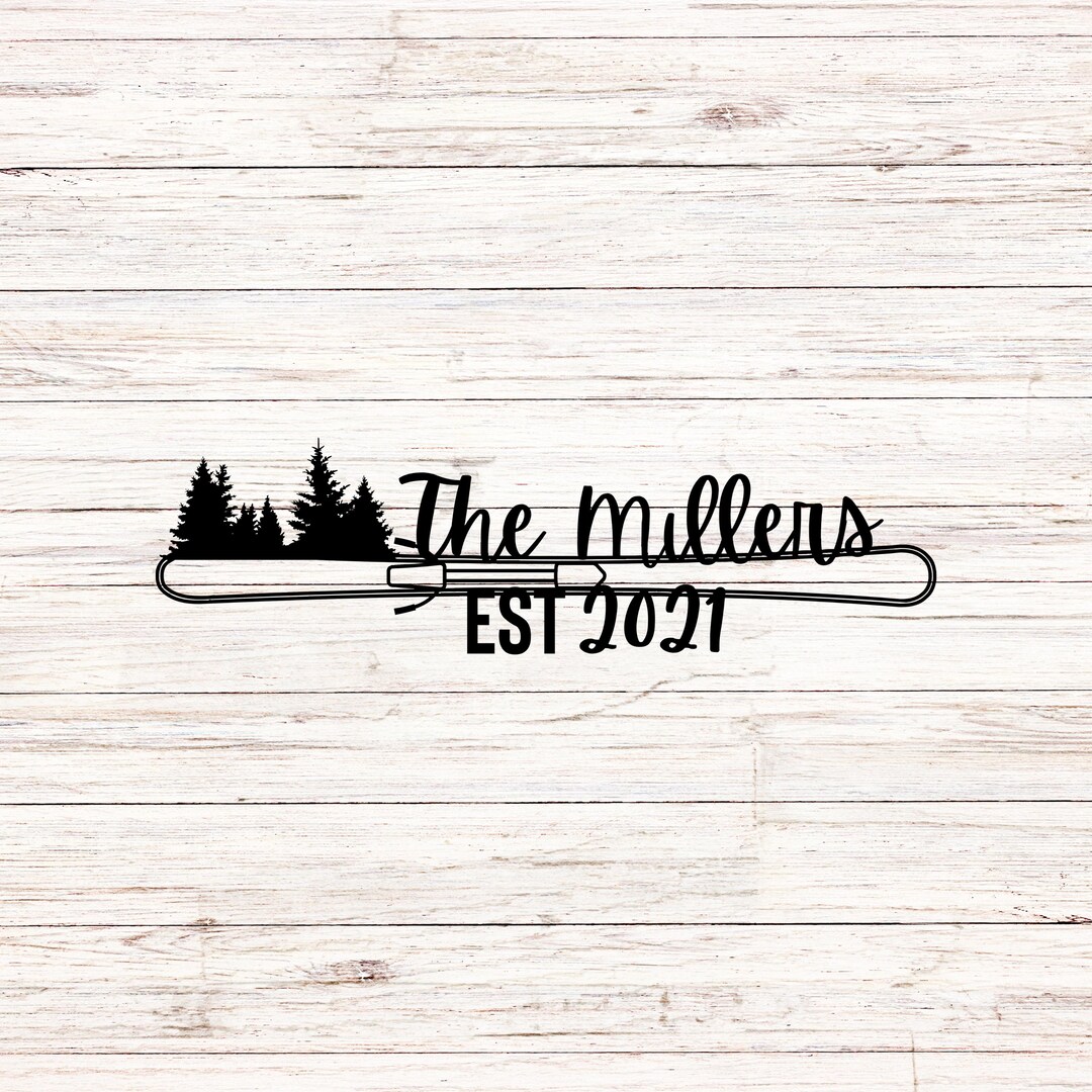 Personalized Ski Sign, Ski Wedding Gift, Ski Lodge Gifts, Custom Cabin ...