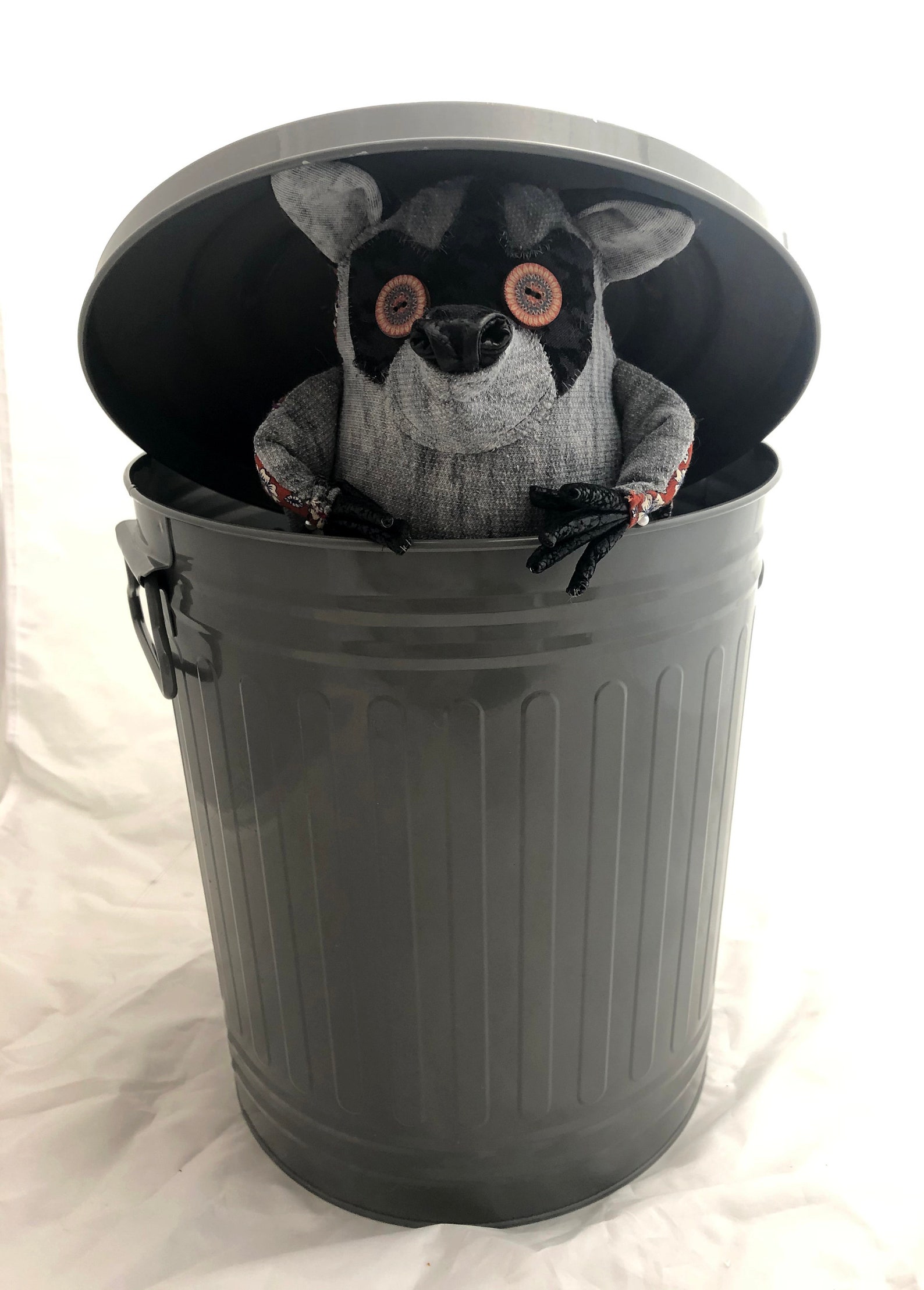 Vinny Stuffed Raccoon trash Panda Art Doll - Etsy