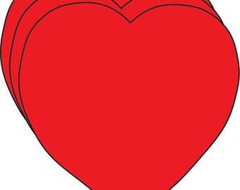 Paper heart cutouts | Etsy