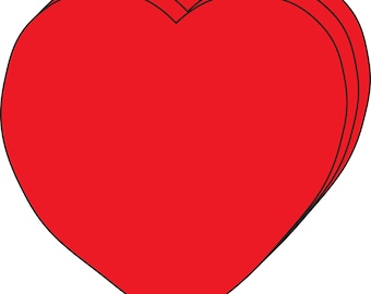 Paper heart cutouts | Etsy